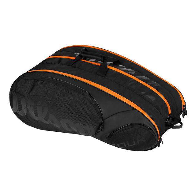 Wilson Tour 15 Borsa Per Racchetta Edizione Speciale - Nero, Arancione ...
