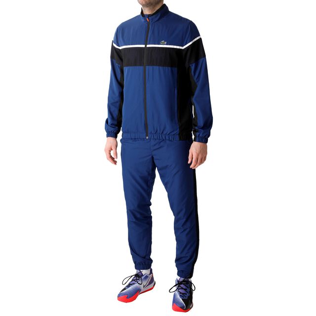 Buy Lacoste Tuta Da Allenamento Uomini Blu, Nero online | Tennis Point IT